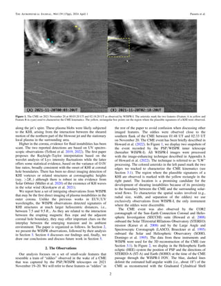 First Direct Imaging of a Kelvin–Helmholtz Instability by PSP/WISPR | PDF