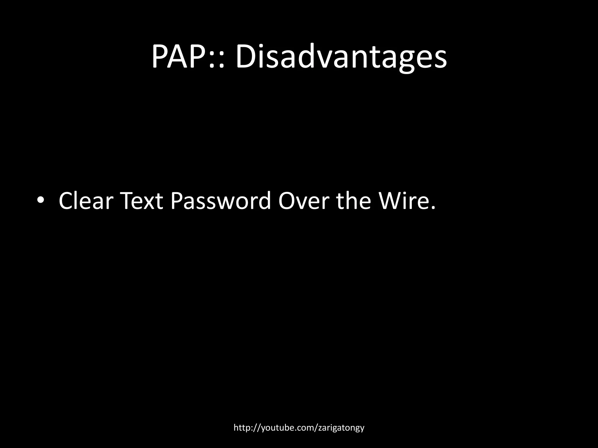 Password Authentication Protocol Ppt