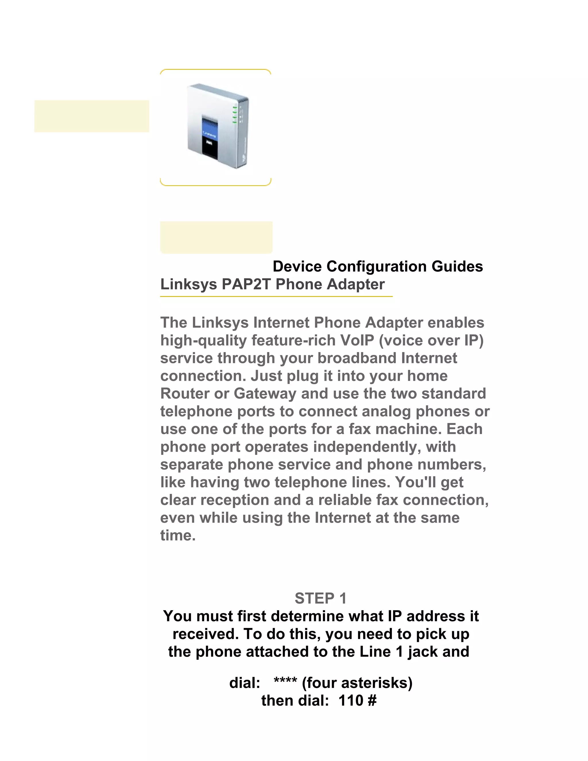 SIP Pap2 T Sip 2 SETTING | DOC