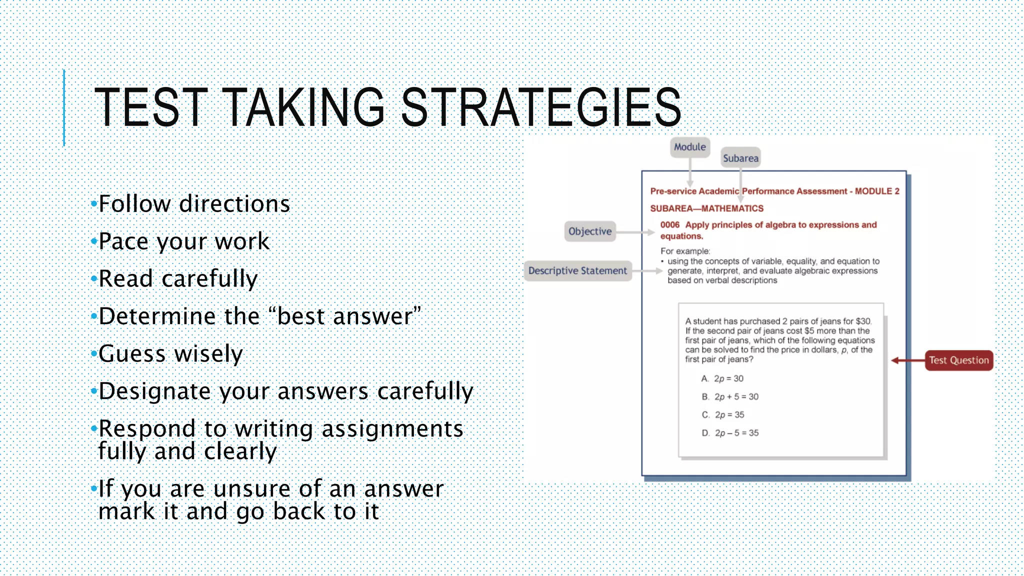 Papa and pect prep | PPTX | Standardized Testing | Educational Assessment