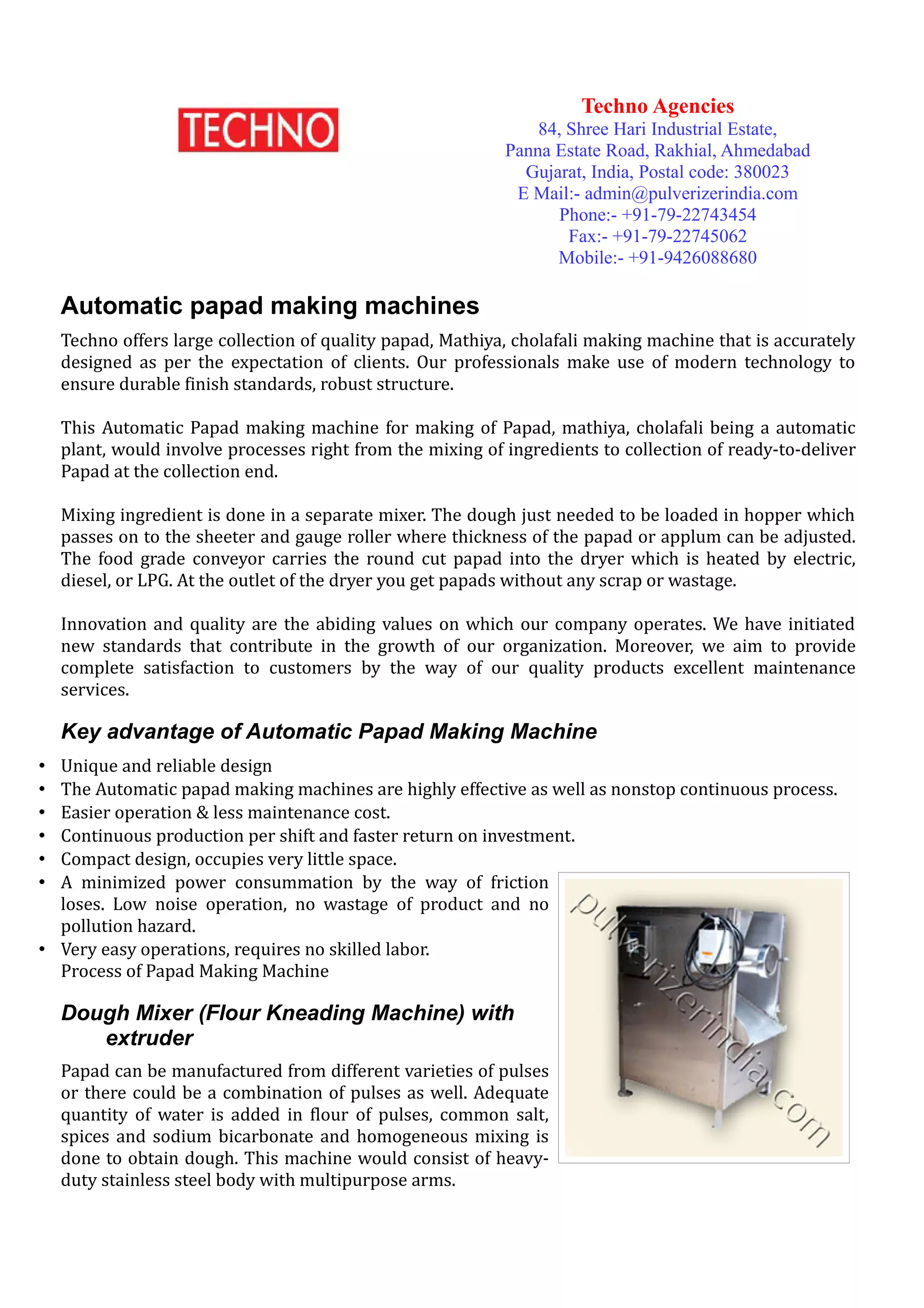 Papad making-machine | PDF