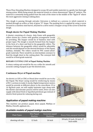 Papad making-machine | PDF
