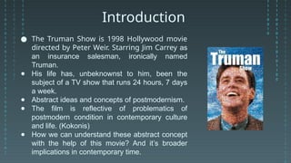 Hyperreality, Surveillance, and Fragmented Identity in _The Truman Show ...