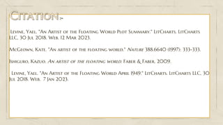 An Artist of The Floating World | PPTX