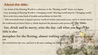 An Artist of The Floating World | PPTX