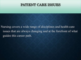 issues related to patient care | PPTX