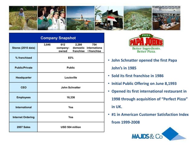 Papa John's Case Study | PPTX | Food Industry | Industries