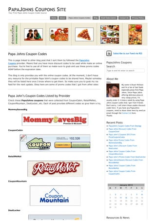 Papa johns coupon codes | PDF | Coupons and Discounts | Shopping