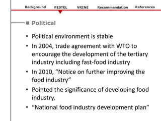 PESTEL and VRINE Analysis for Papa John's | PPTX