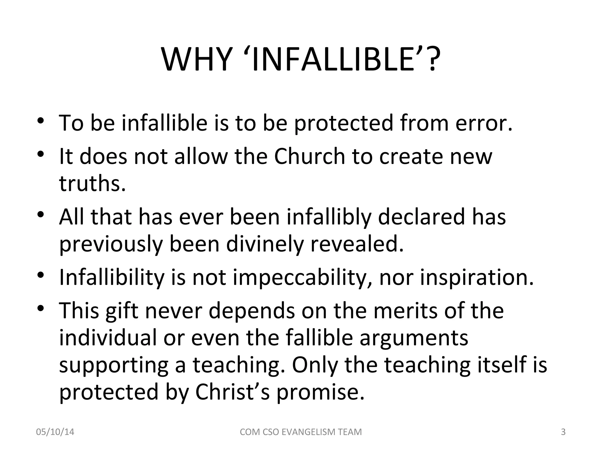 Papal infallibility | PPT