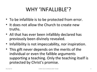 Papal infallibility | PPT