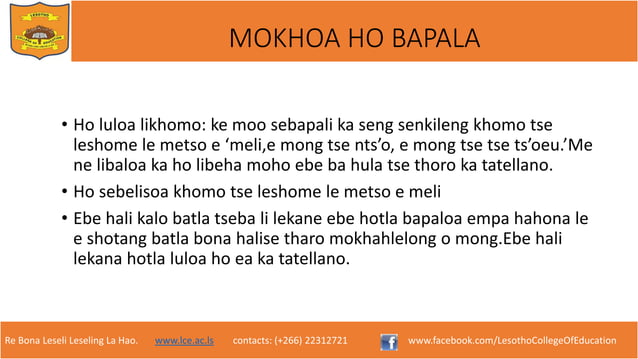 Papali tsa basotho [morabaraba]3 | PPTX