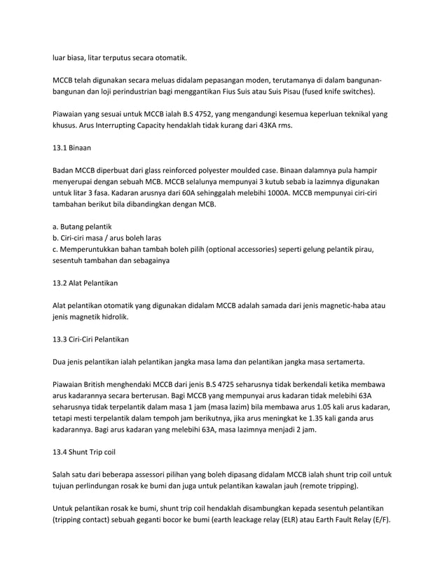 Papan suis utama ( msb ) | DOCX