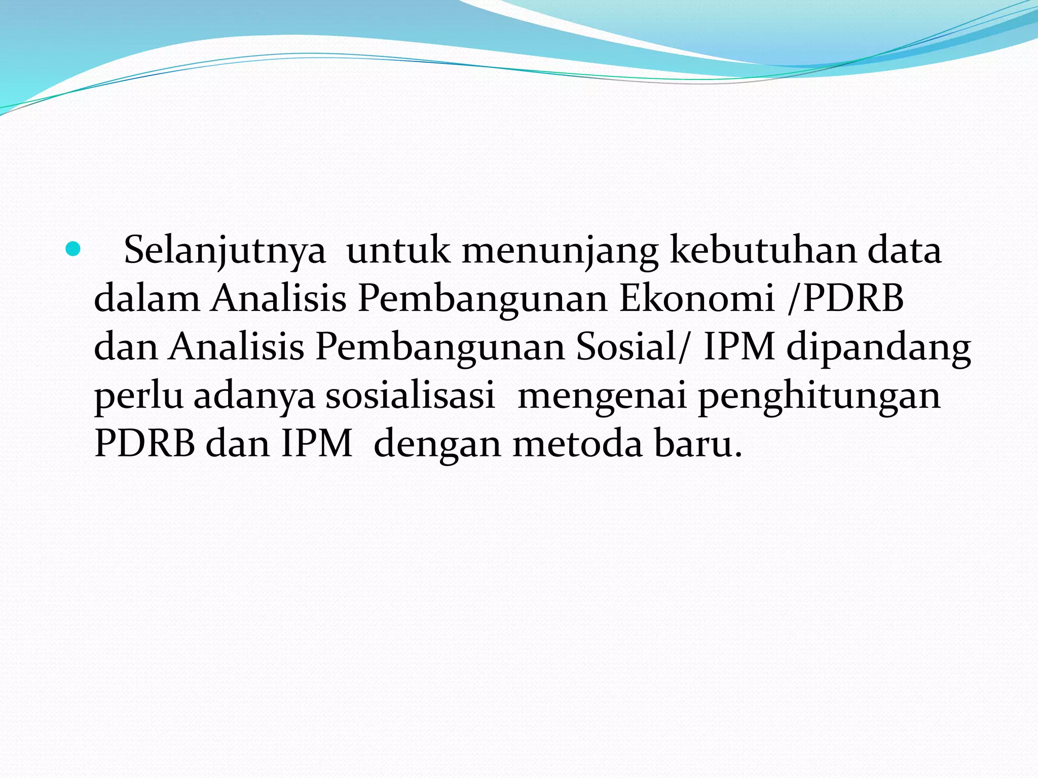 Paparan data dalam perencanaan pembangunan | PPTX