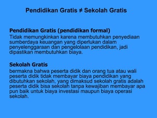 Paparan Sekolah Gratis | PPT