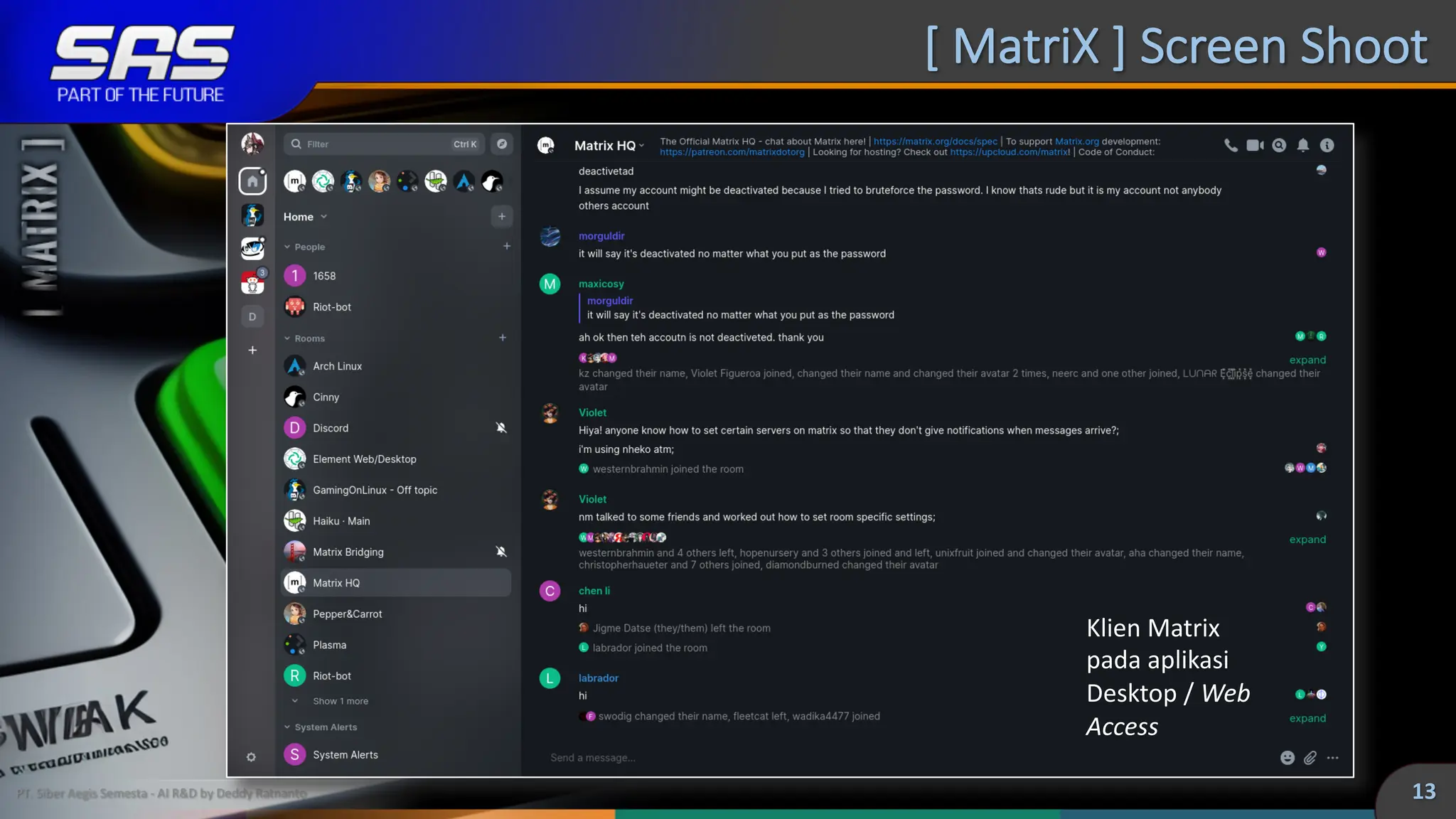 Transformasi Komunikasi, Peningkatan Efisiensi dengan Matrix dan AI | PPT