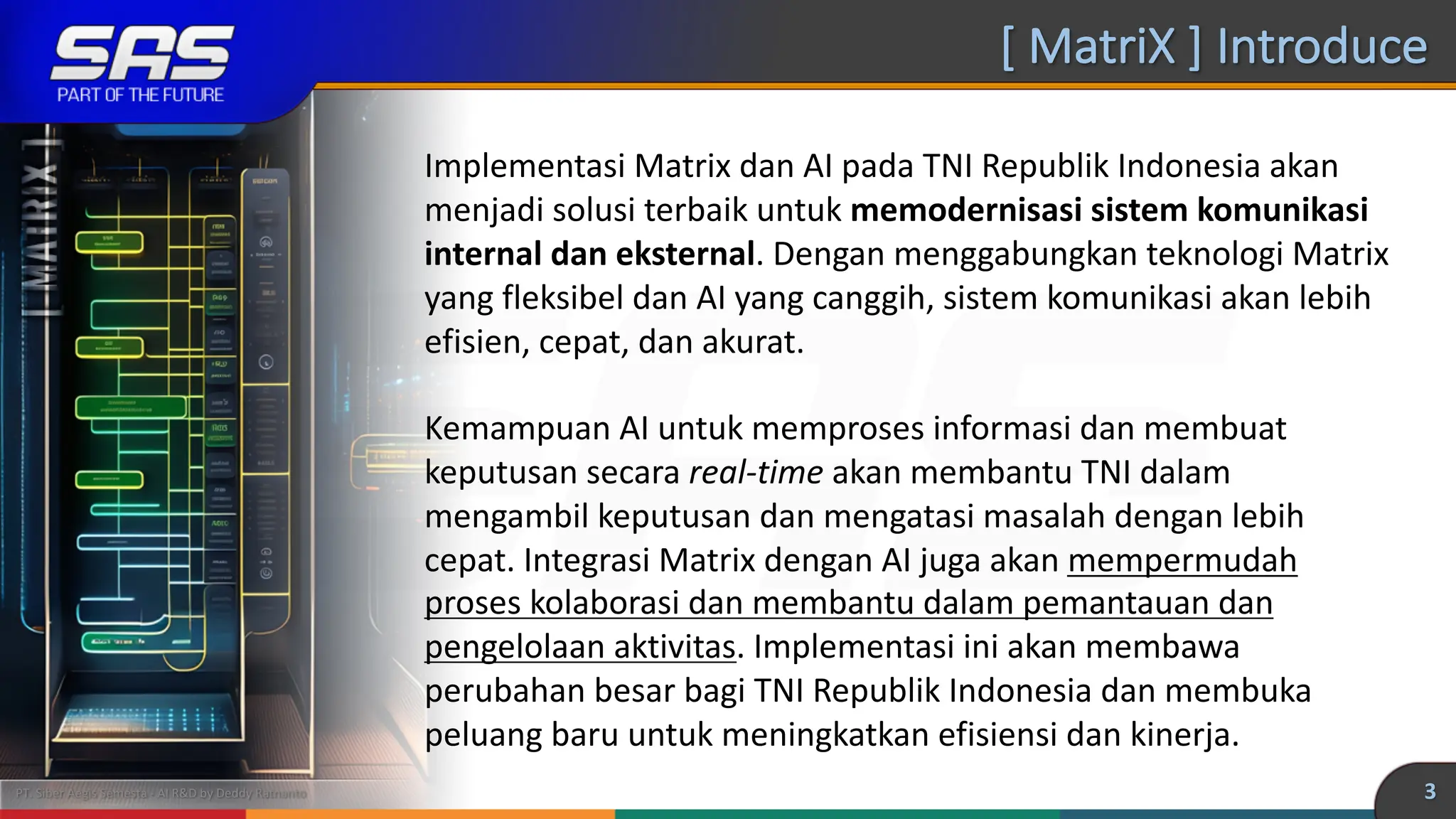 Transformasi Komunikasi, Peningkatan Efisiensi dengan Matrix dan AI | PPT