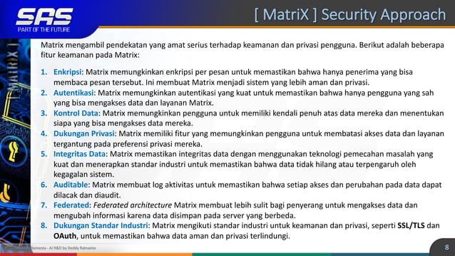 Transformasi Komunikasi, Peningkatan Efisiensi dengan Matrix dan AI | PPT