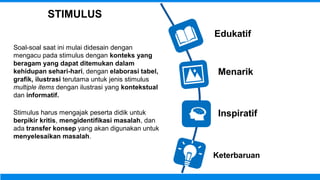 PENULISAN SOAL AKM KELAS untuk sekolah menengah atas | PDF