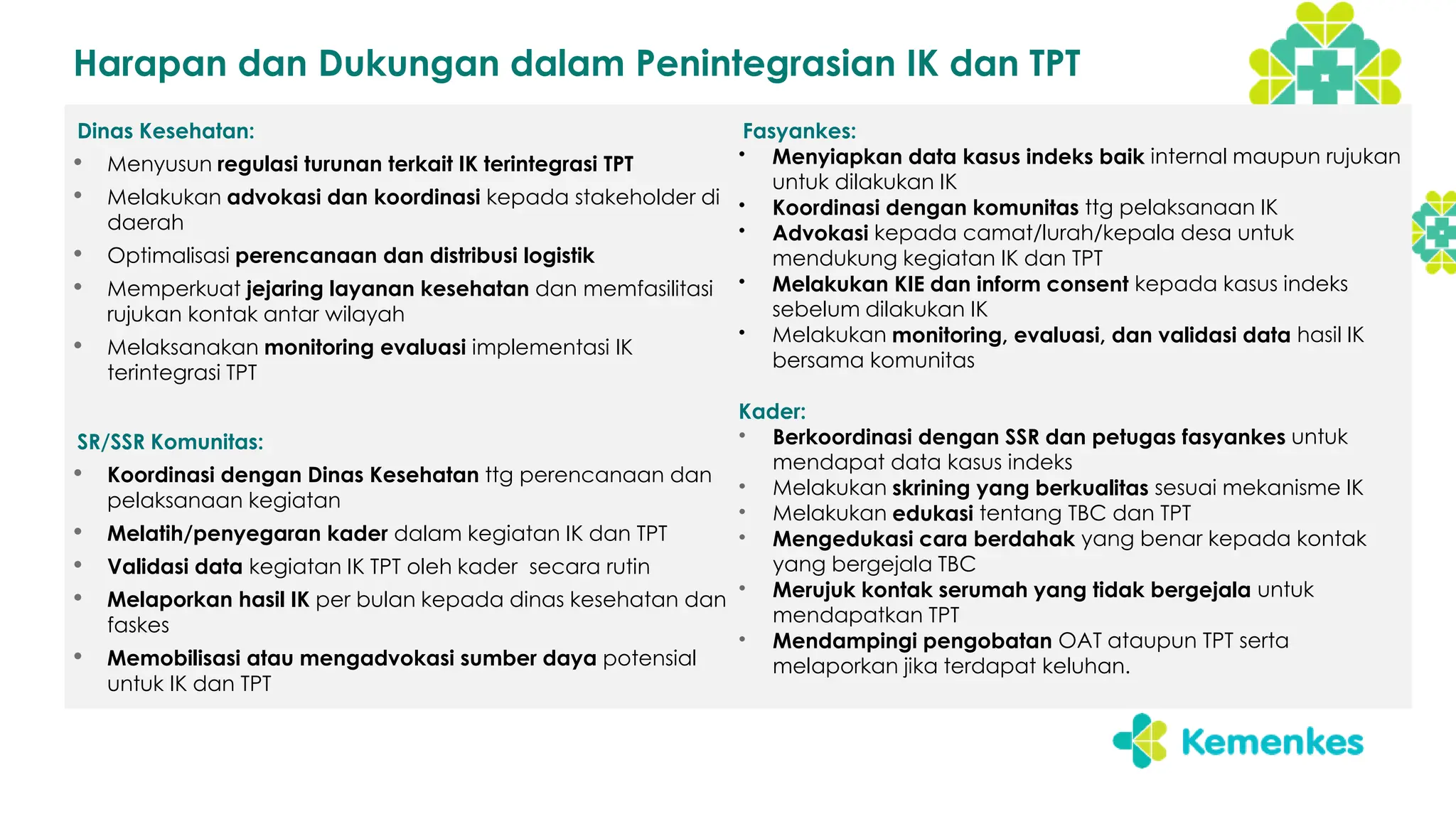 Paparan 1_Bahan Paparan Ketua Timker TBC_Update Capaian dan Urgensi IK ...