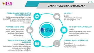 Paparan bkn integrasi sistem menuju satu data asn | PDF