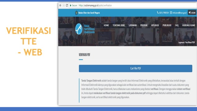 Paparan bsre penerapan tte untuk mendukung akb | PDF