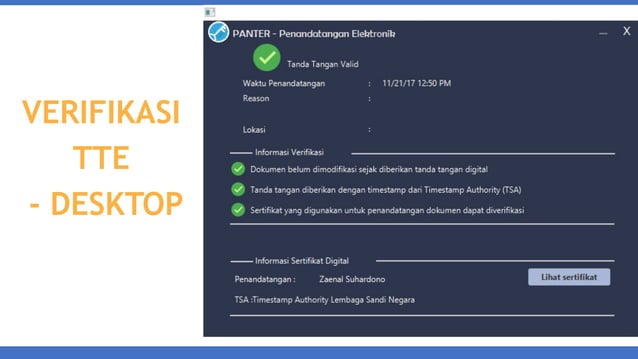 Paparan bsre penerapan tte untuk mendukung akb | PDF