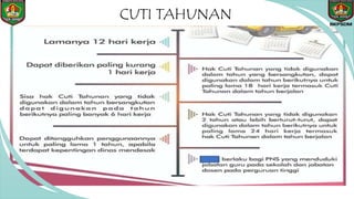 Jenis - jenis cuti untuk ASN dan Jenis-jenis pelanggaran ASN | PPTX