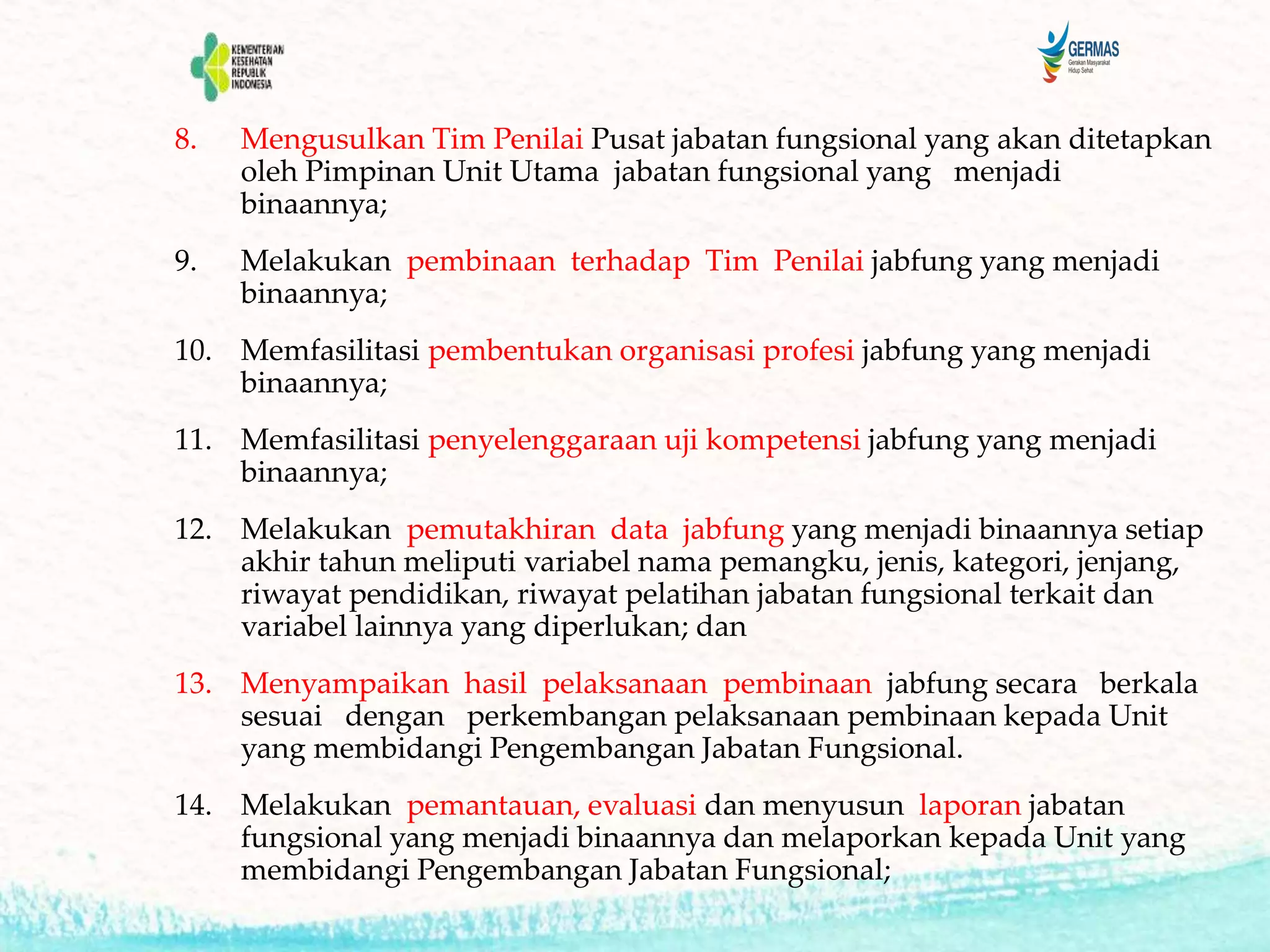 Paparan dasar dan jabfung adminkes | PPT