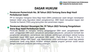 PAPARAN DBH SAWIT UNTUK BPJS KETENAGAKERJAAN. | PPTX