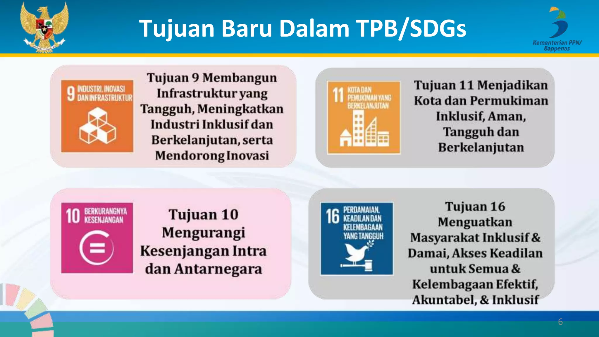 Pelaksanaan Pencapaian Tujuan Pembangunan Berkelanjutan (TDB)/Sustainable Development Goals ...