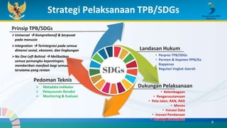 Pelaksanaan Pencapaian Tujuan Pembangunan Berkelanjutan (TDB ...