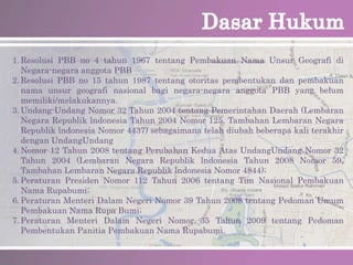 Identifikasi dan Pendataan Nama Rupa Bumi di Kota Tangerang | PPTX