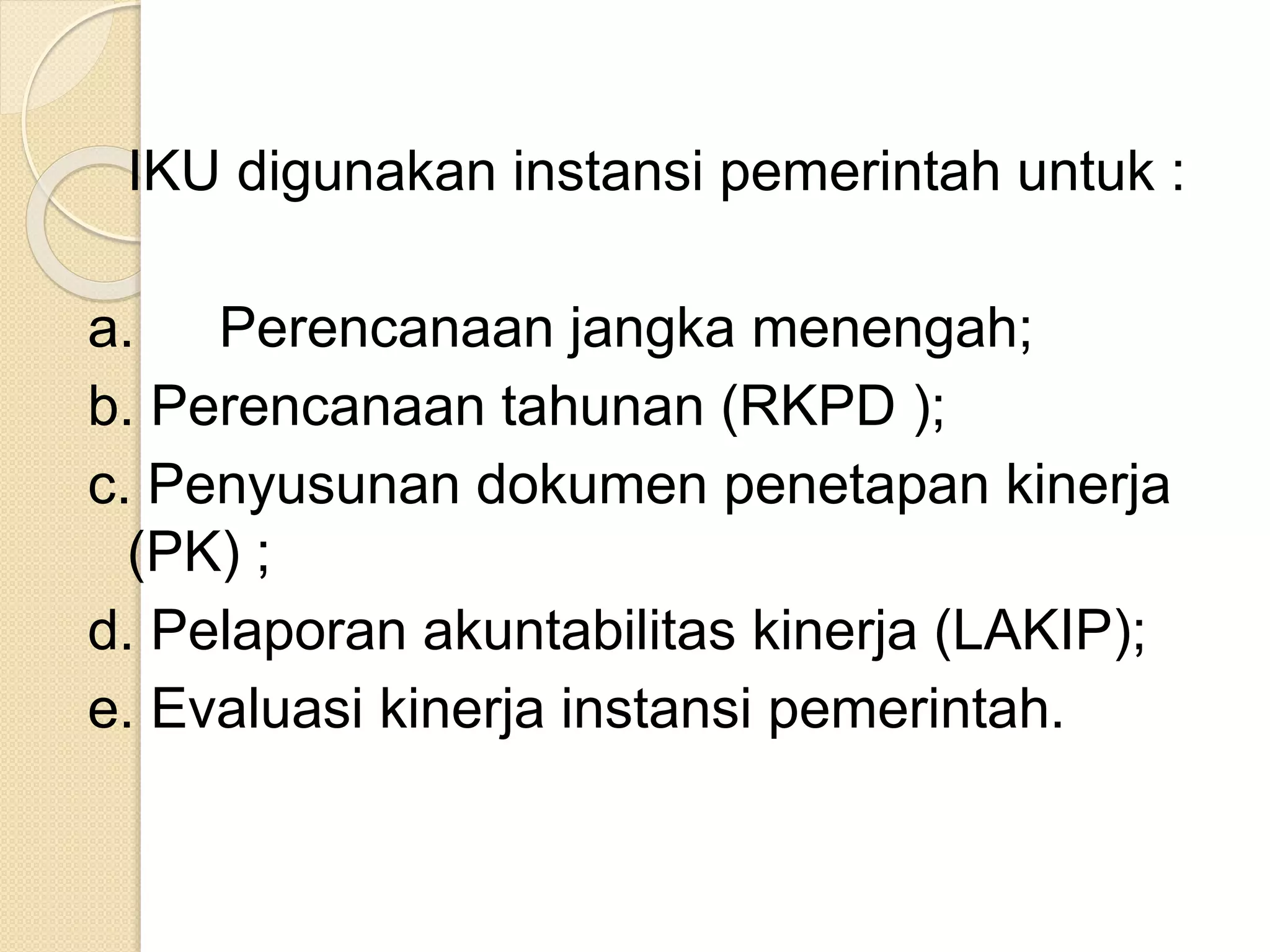 Paparan indikator kinerja utama | PPTX