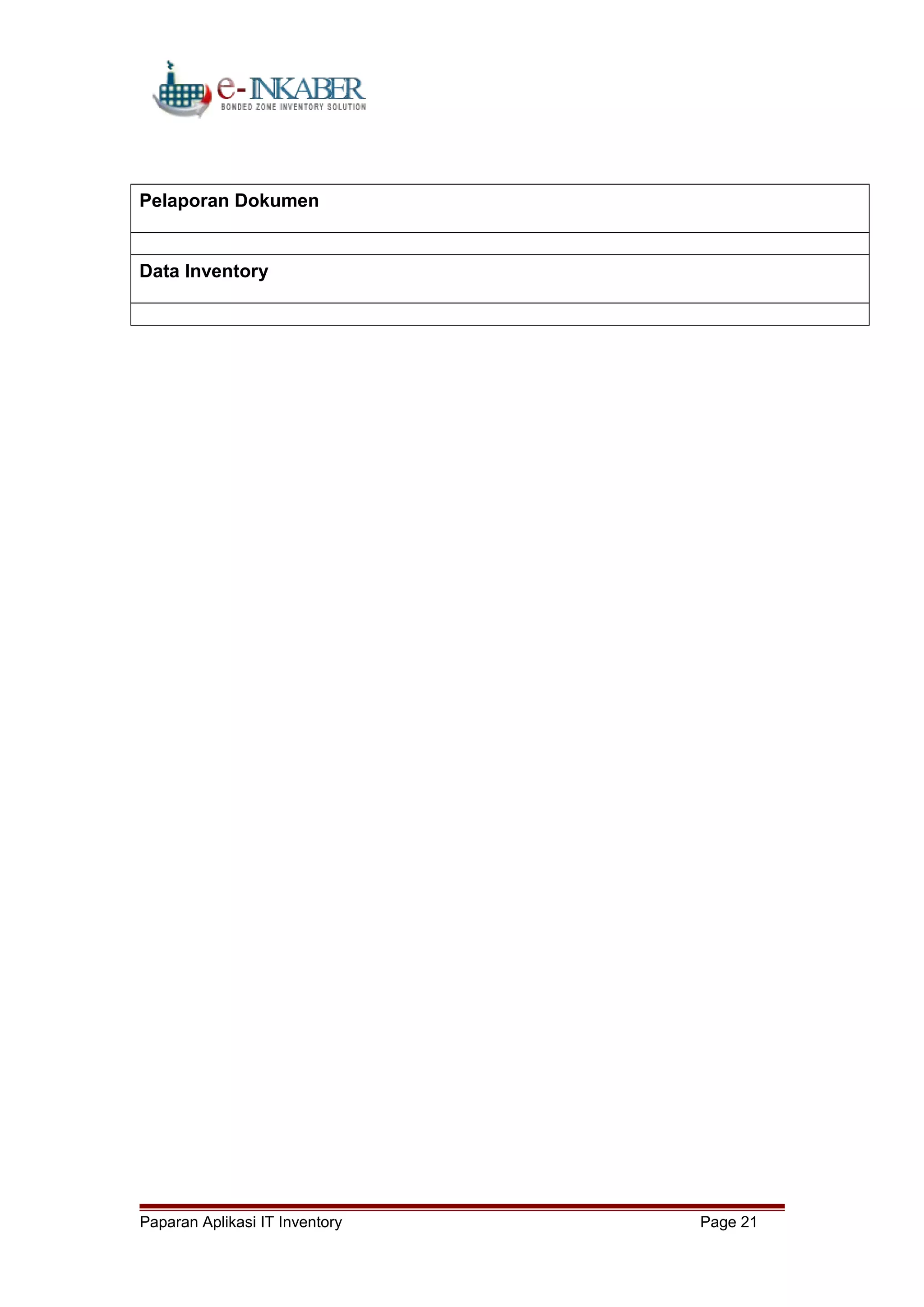 Paparan it inventory e inkaber dps | DOC