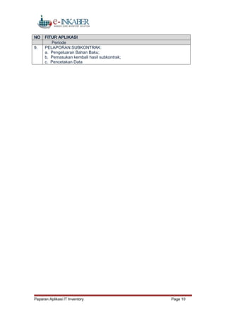 Paparan it inventory e inkaber dps | DOC