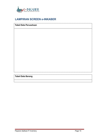 Paparan it inventory e inkaber dps | DOC