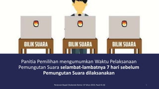 PAPARAN KASI - TEKNIS PELAKSANAAN PEMUNGUTAN DAN PENGHITUNGAN SUARA.pptx