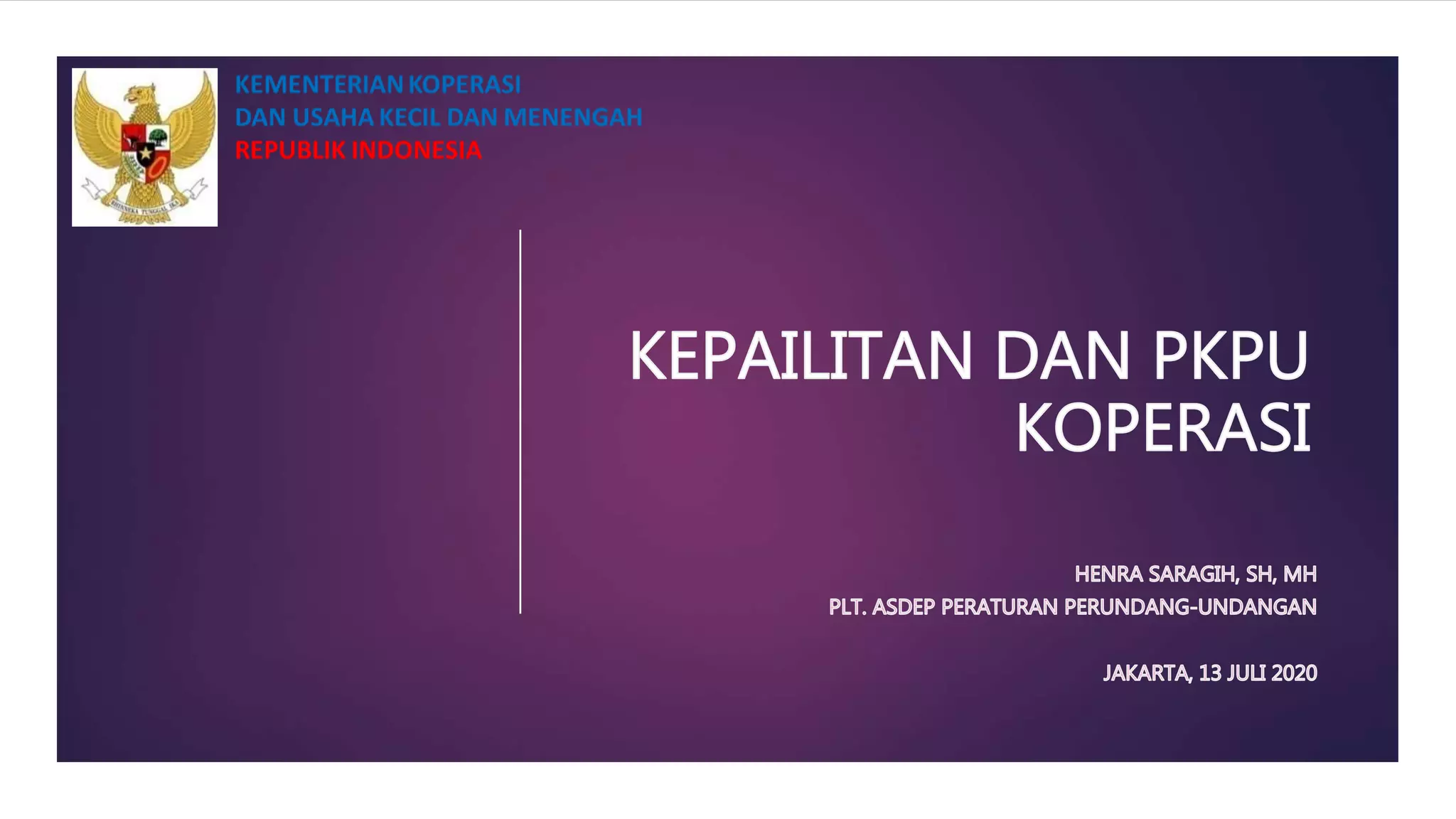 Kepailitan dan PKPU pada Koperasi | PPTX