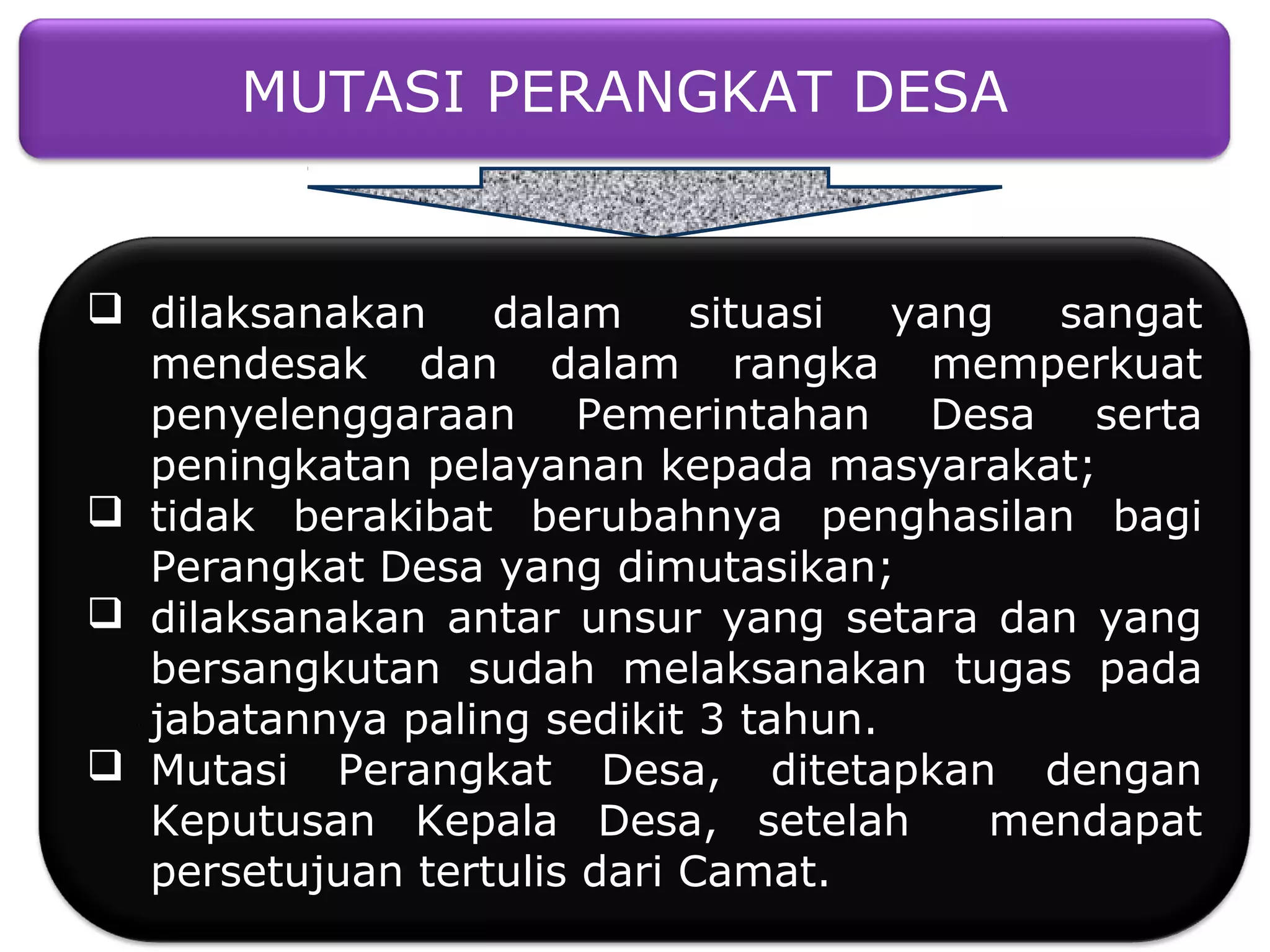 Paparan kesiapan pengisian perangkat desa | PPT