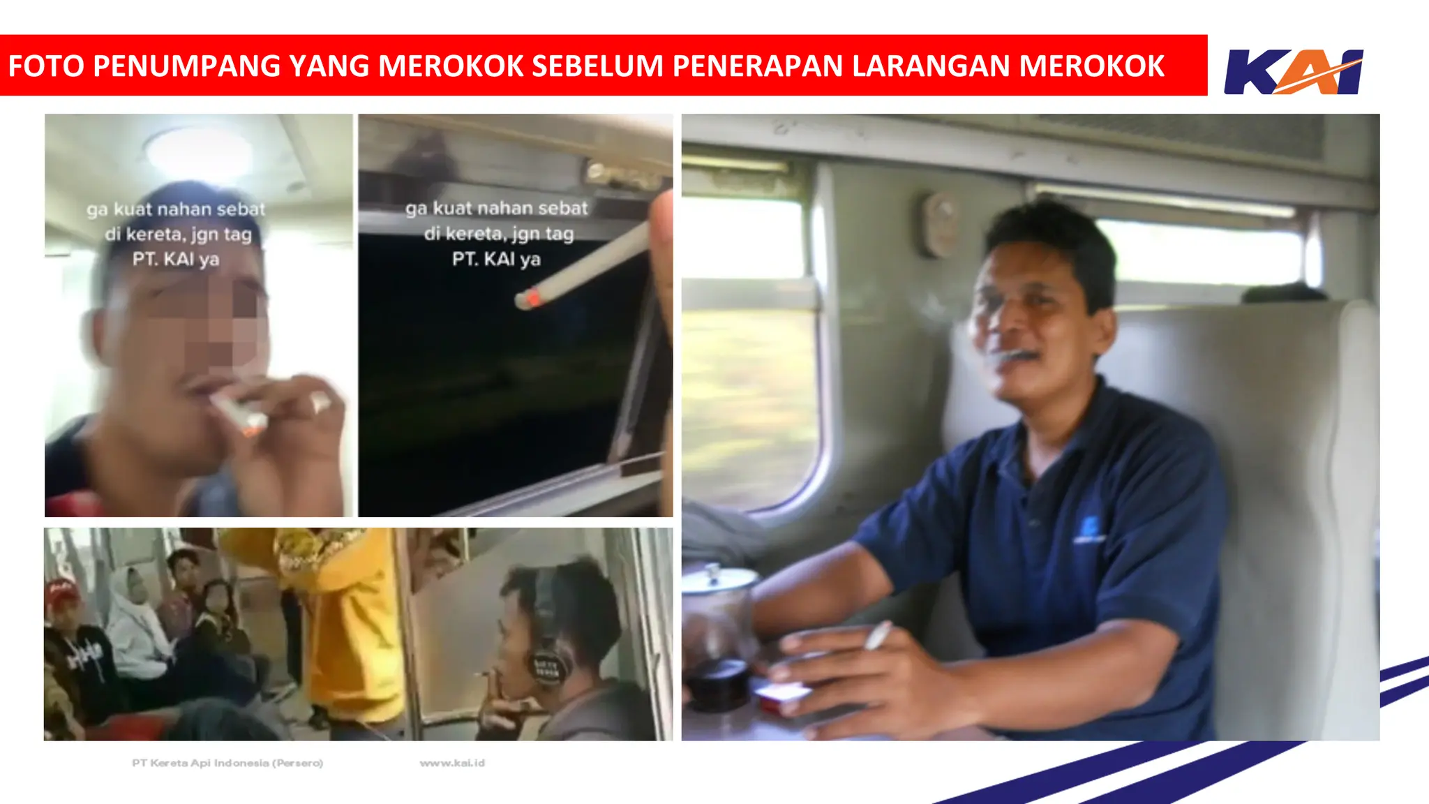 Paparan Larangan Merokok dan Fasilitas Area Merokok di Stasiun dan ...