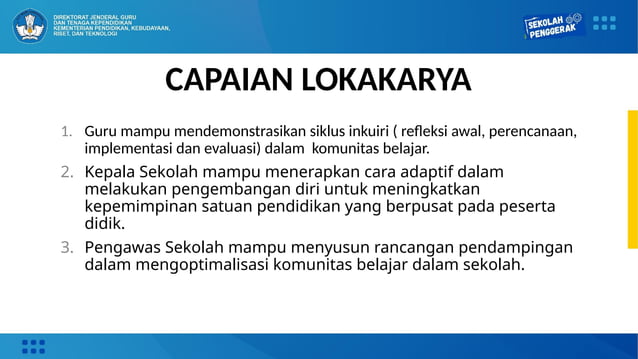 MATERI LOKAKARYA KOMUNITAS BELAJAR DISEKOLAH | PPTX