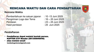 PAPARAN LOMBA LOGO DAN TEMA HUT KODAM 2025.pptx