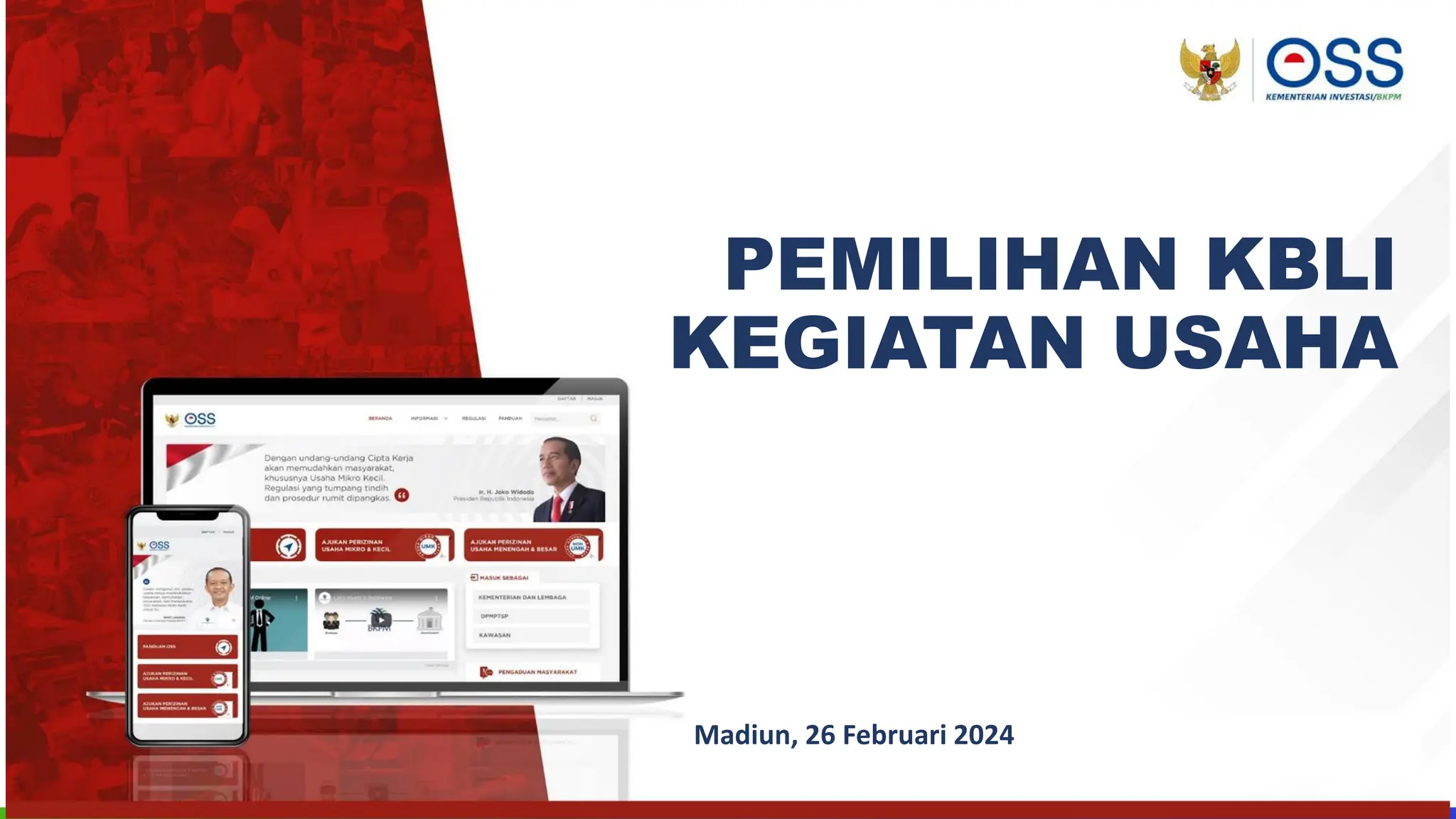 Paparan OSS Pemilihan KBLI Kegiatan Usaha | PDF