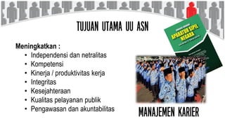 Paparan Manajemen Karier ASN (Perspektif UU ASN) | PDF