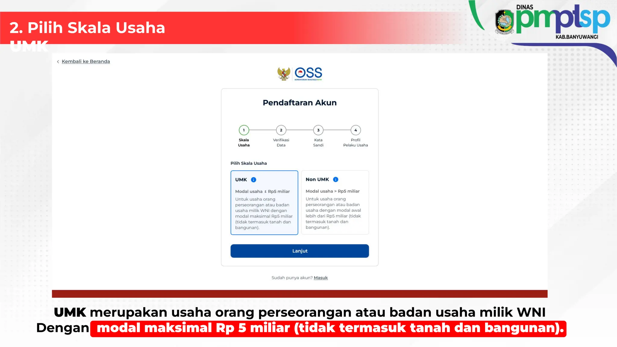 PAPARAN PERIZINAN MELALUI OSS RBA DAN PANDUAN PENDAFTARAN | PDF