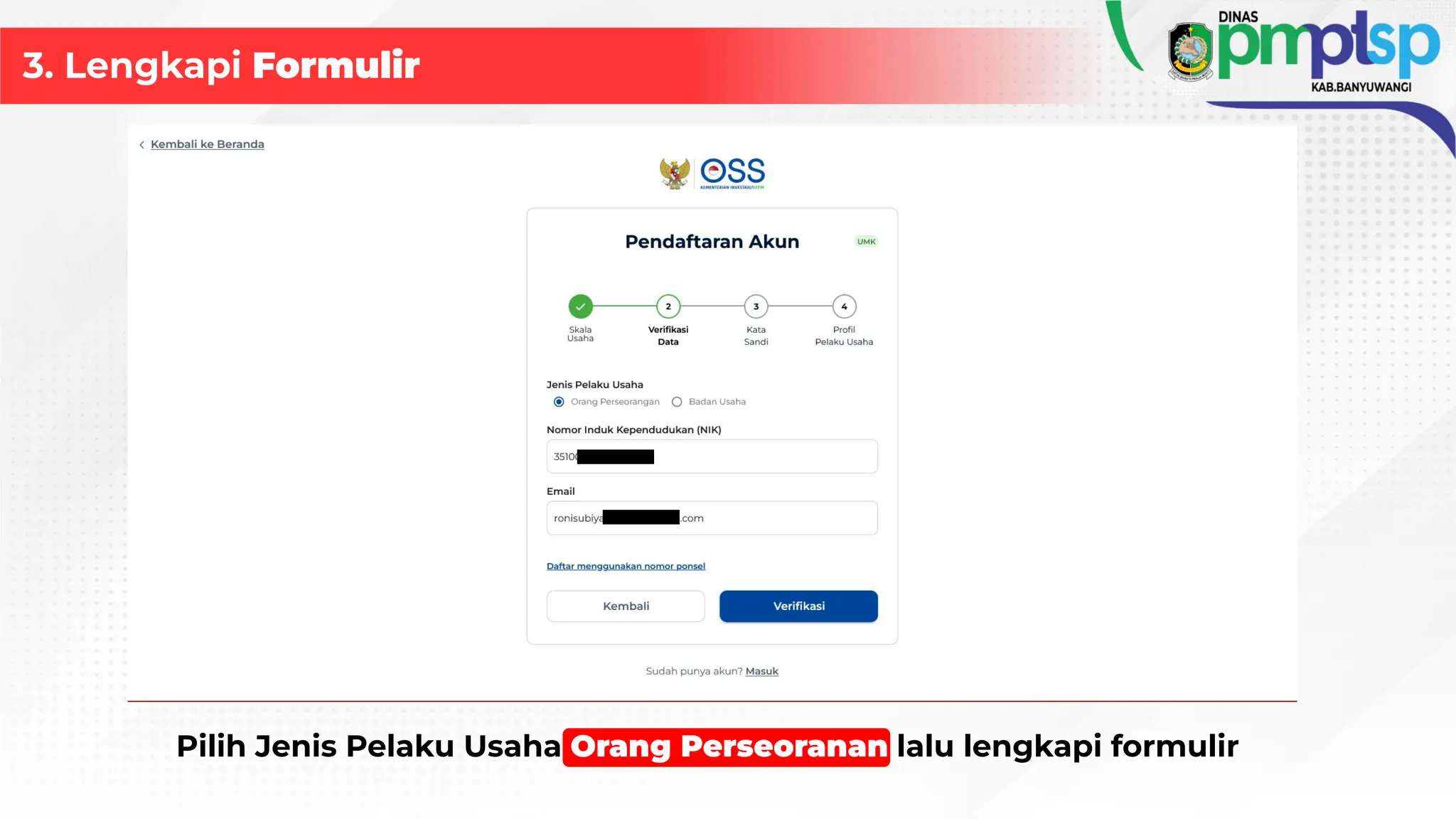 PAPARAN PERIZINAN MELALUI OSS RBA DAN PANDUAN PENDAFTARAN | PDF