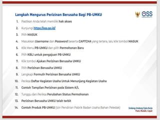 PAPARAN PANDUAN OSS RBA (Online Single Submission) | PPT