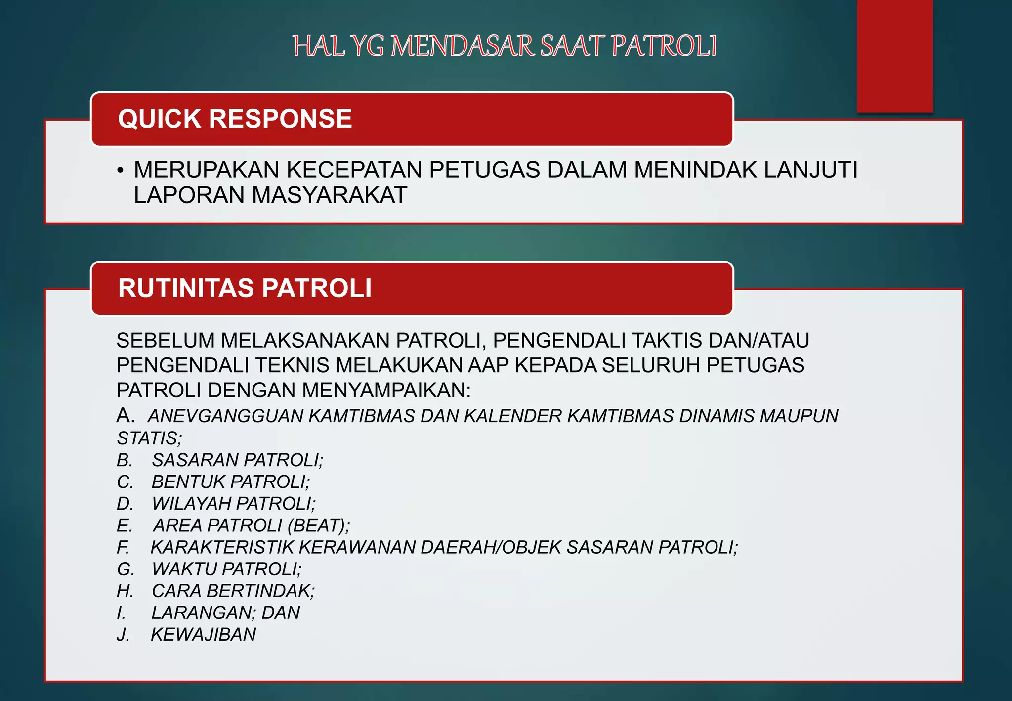 Paparan patroli | PPTX