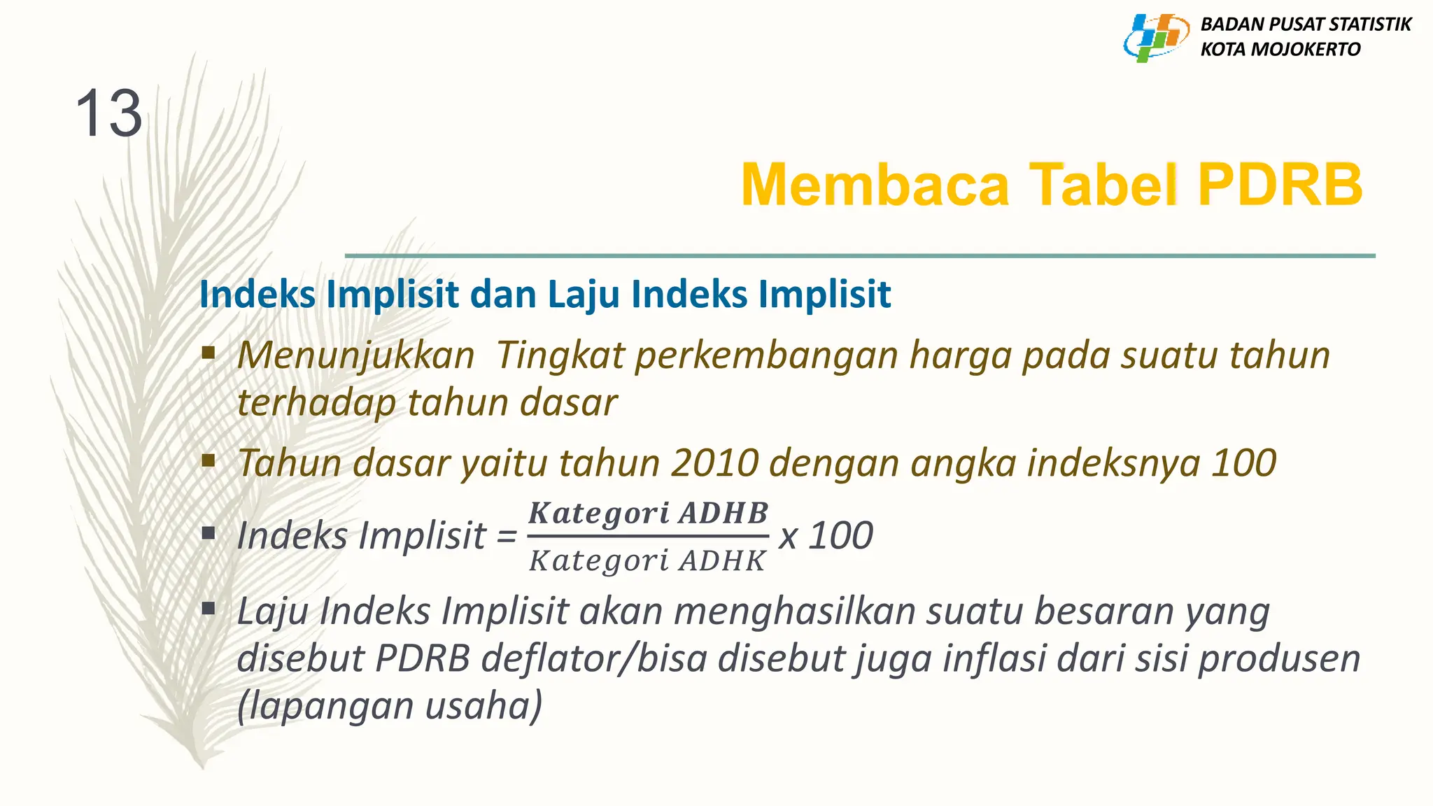 Paparan PDRB - Pertumbuhan Ekonomi Kota Mojokerto 2023 final.pptx